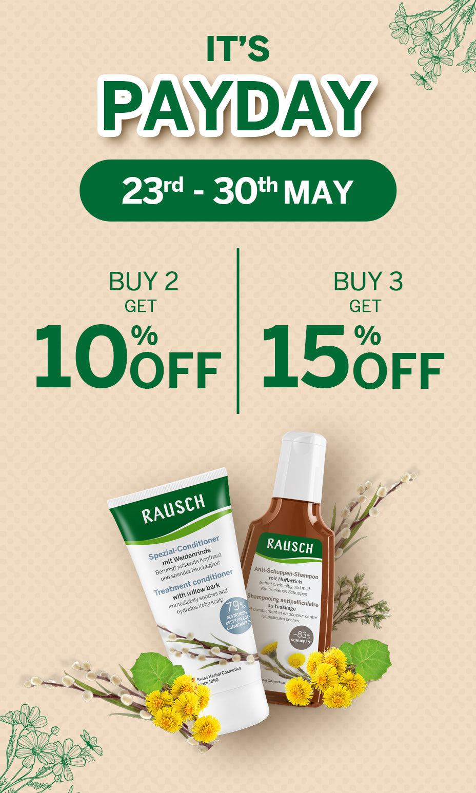RAUSCH Swiss Herbal Scalp and Hair Care | Now in Singapore
